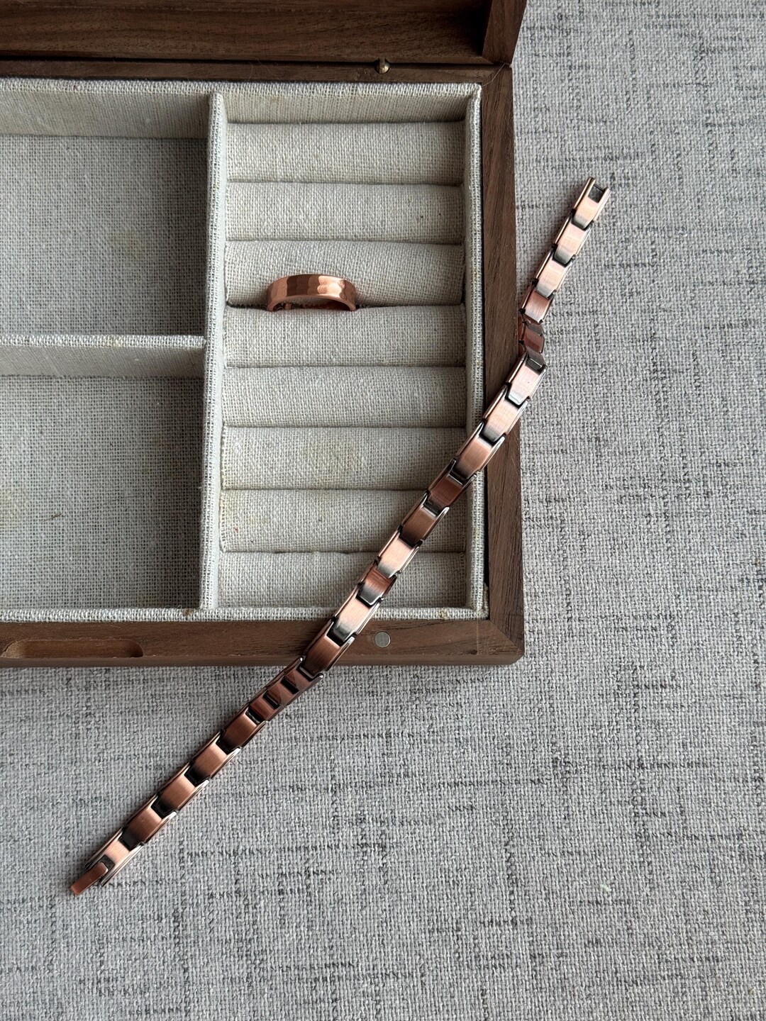 Pure Red Copper Magnetic Anklet: Adjustable Wellness Bracelet - Etsy
