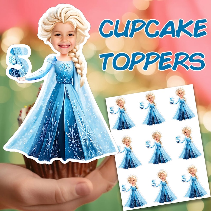 Frozen Cupcake Toppers - Etsy