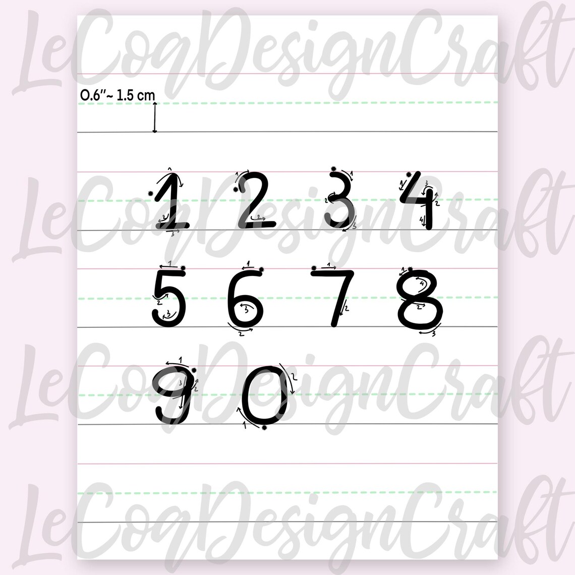 Mini Letter Template for Knitted Wire Art: "numbers WIRE Templates ...