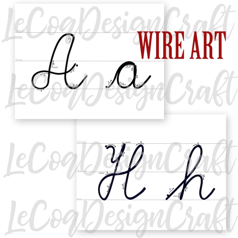 Wire Letter Template Bundle: "letters BUNDLE Pdf" Alphabet Knitted Wire ...