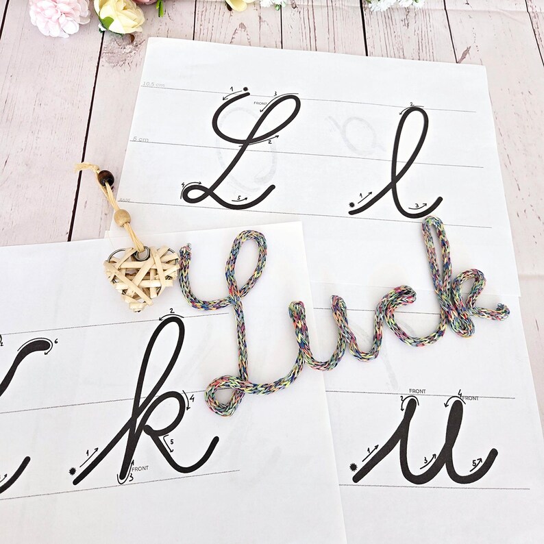 Letter Template for Knitted Wire Art: "numbers WIRE Templates ...
