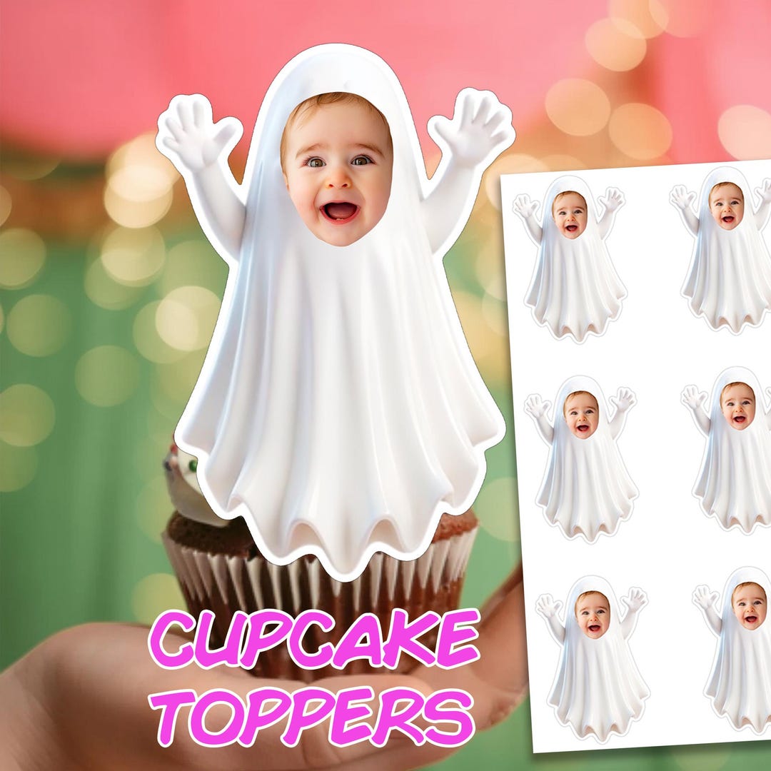 Ghost Personalized Cake Topper,custom Halloween Birthday Decoration ...