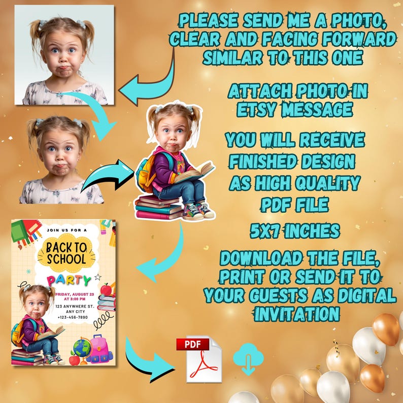 Farm Animals Birthday Invitation: "custom FACE Invite" Farm Birthday ...