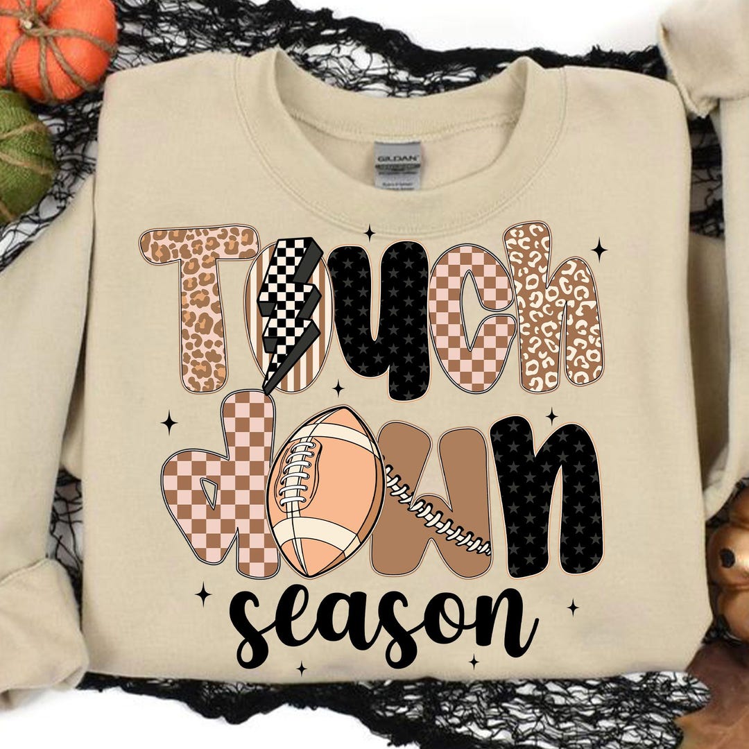 Touchdown Season Png, Fall Football Png, Football Game Day Png ...