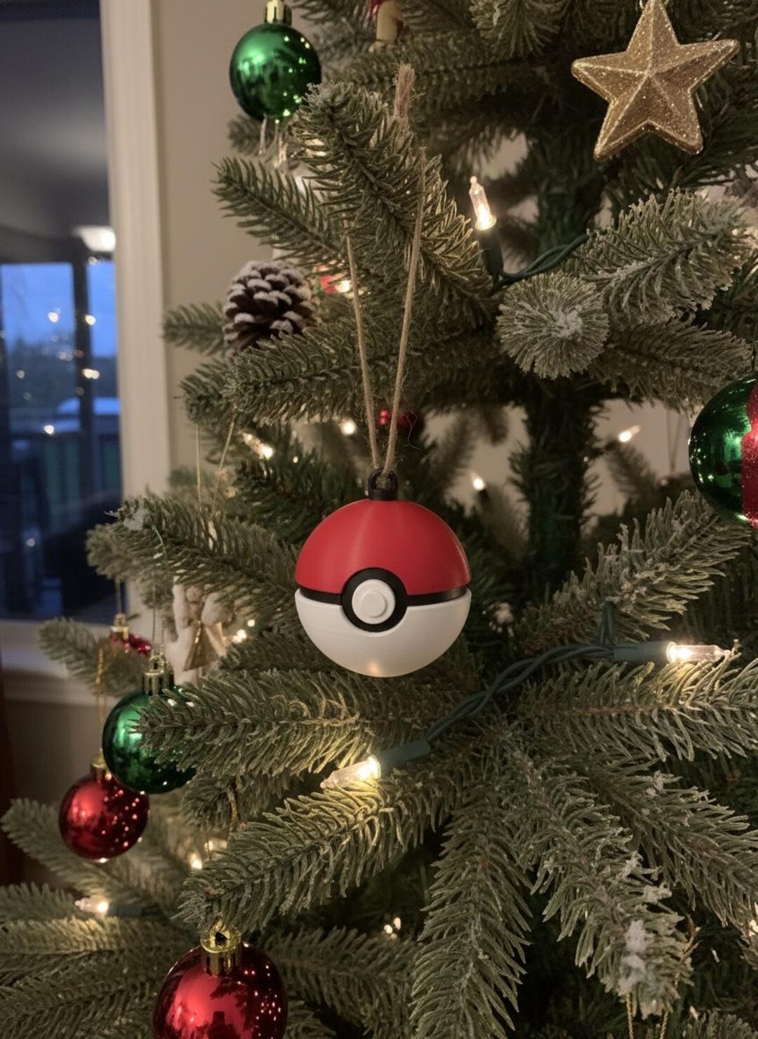 Pokemon Pokeball Christmas Ornament & Keychain | 3D Printed - Etsy