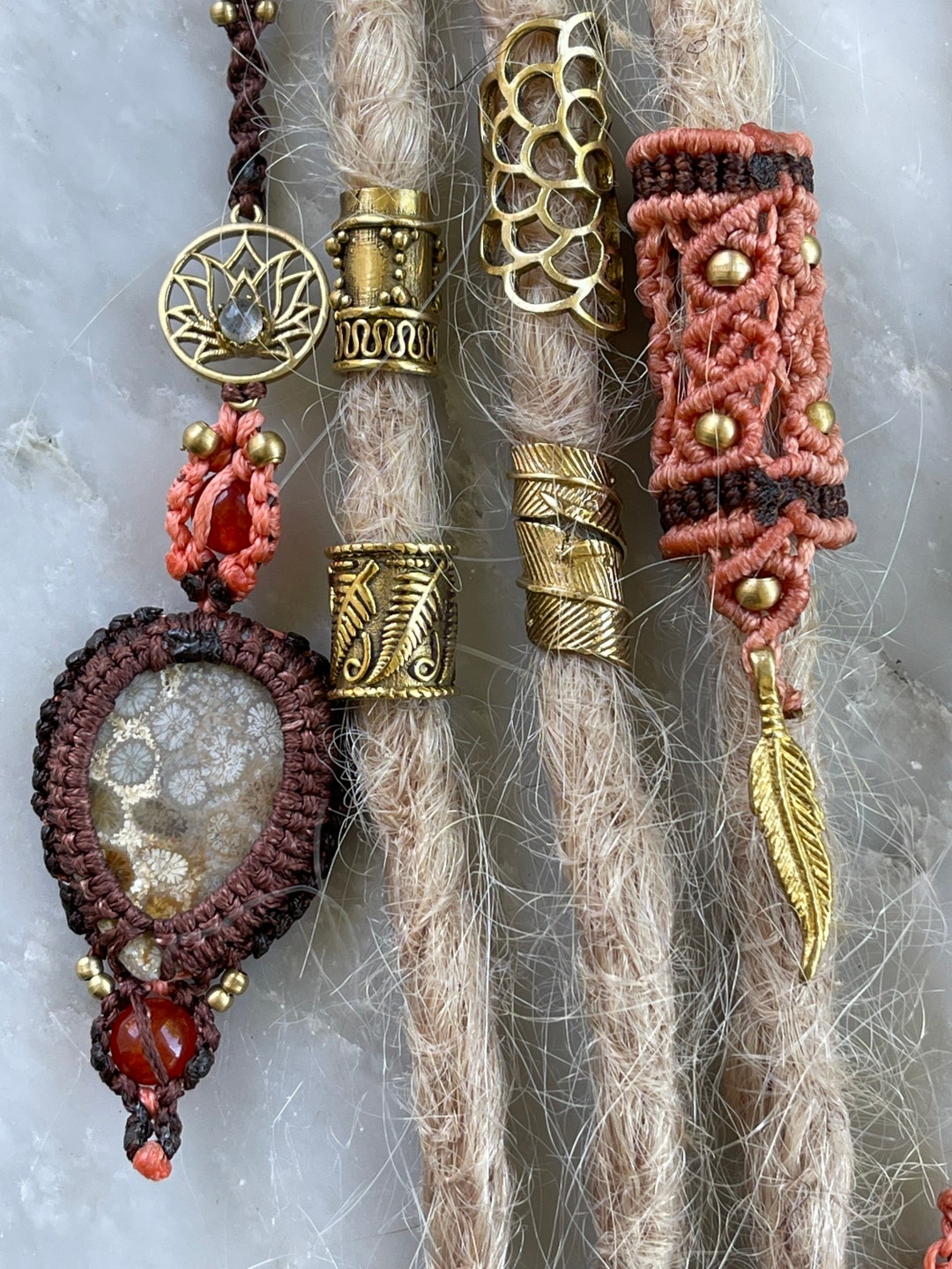 Dreadlock Jewelry Loc Bead Dread Bead Psywear Braid India Handmade ...