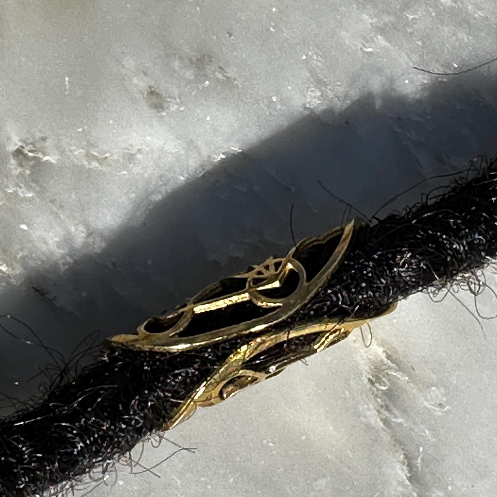 Brass Dreadlock Bead Set: Sacred Geometry Hair Cuffs, Rasta Jewelry - Etsy