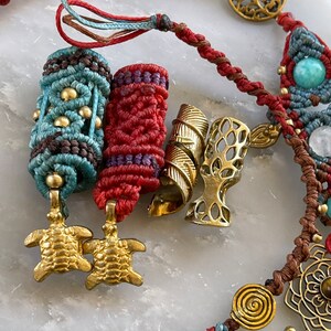 Rasta Sacred Geometry Bead Set for Dreadlocks - Buddhist Hair ...