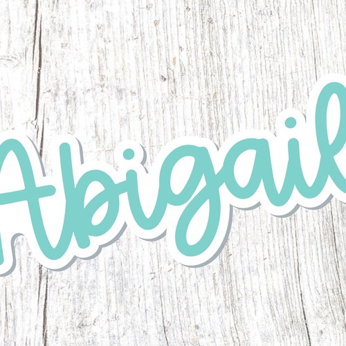 Waterproof Name Decal Personalized Vinyl Sticker NAME - Etsy