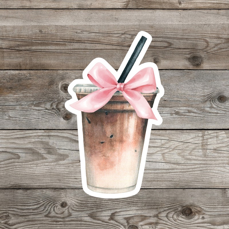 Iced Coffee Sticker - Etsy