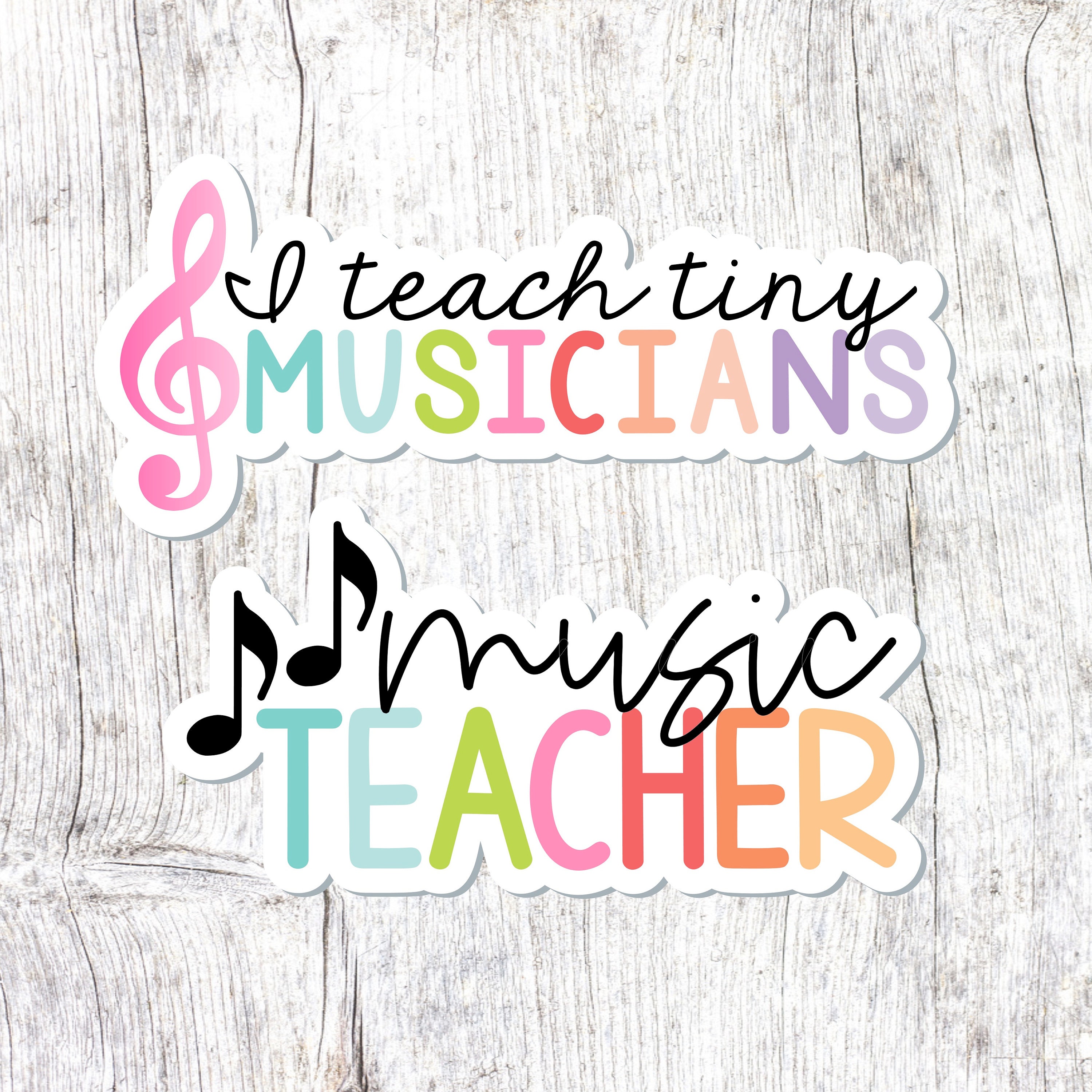 Music Teacher Sticker, Teacher Gift - Etsy