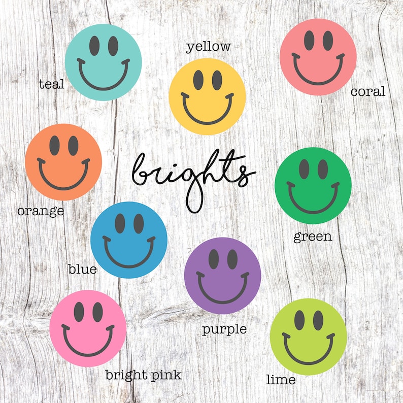 Smiley Face Sticker Smile Face Sticker Fun Happy Stickers | Etsy