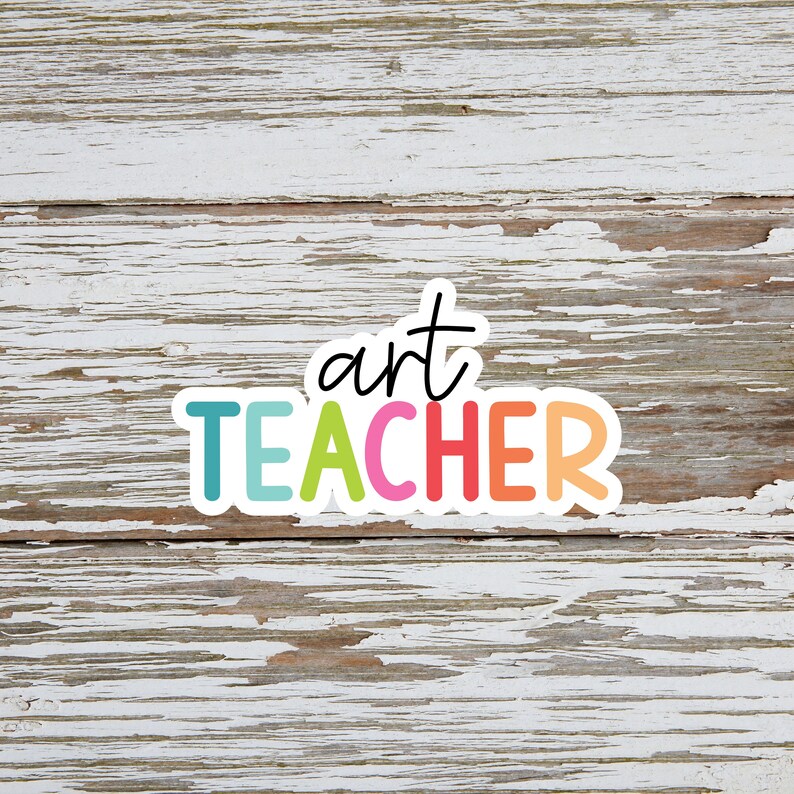 Art Teacher Sticker - Etsy