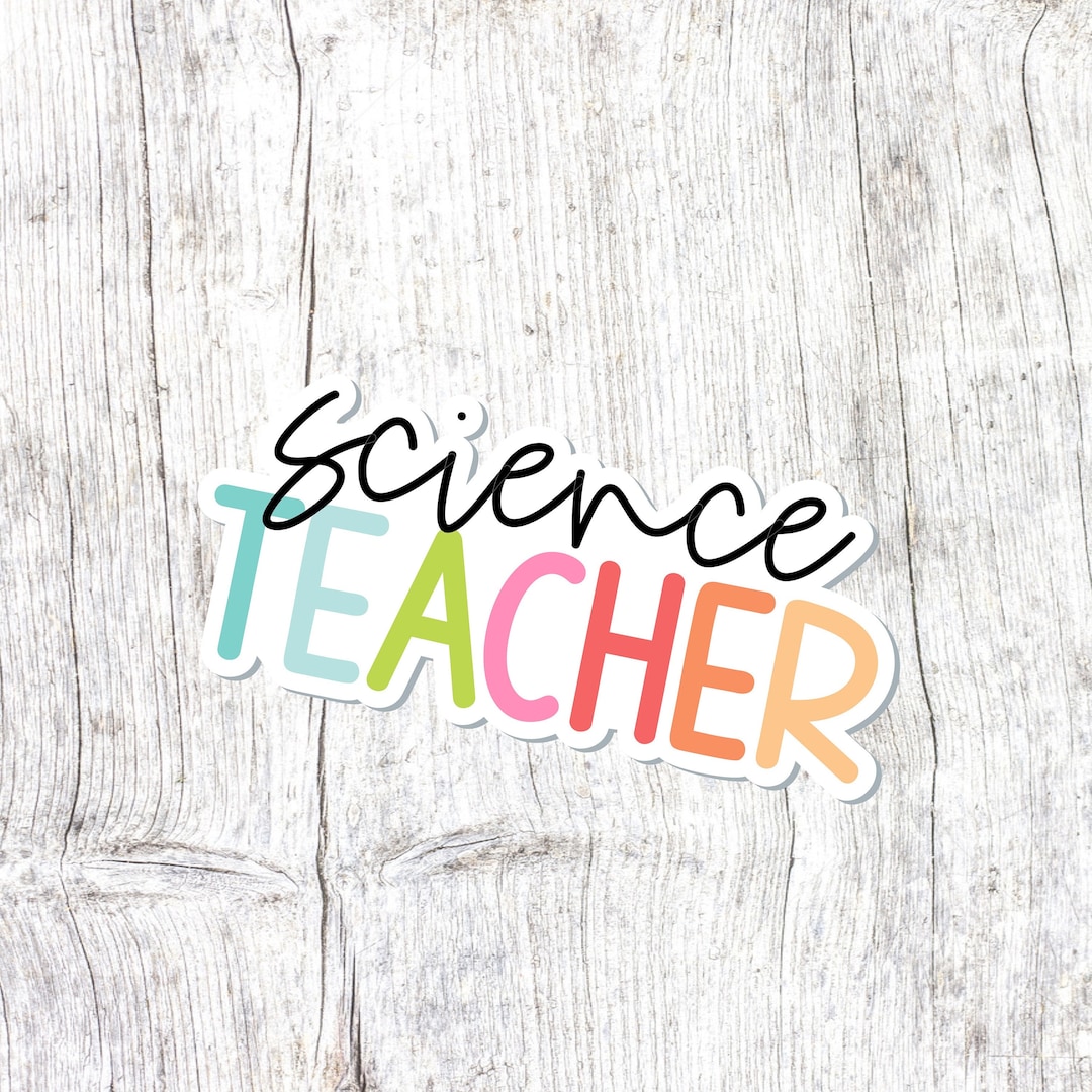Science Teacher Sticker, Science Teacher Decal, Teacher Gift - Etsy