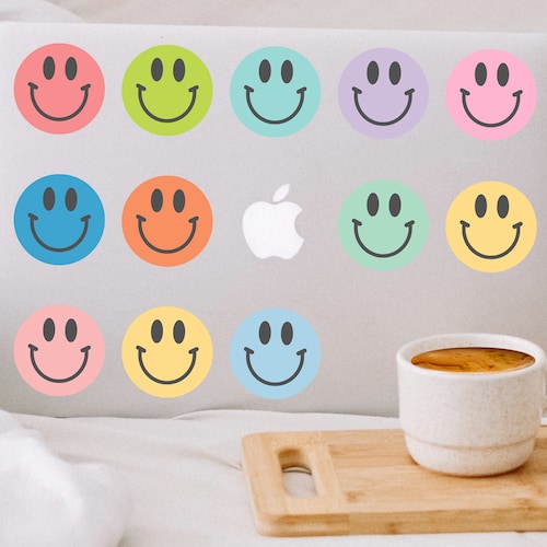 Smiley Face Sticker Smile Face Sticker Fun Happy Stickers | Etsy