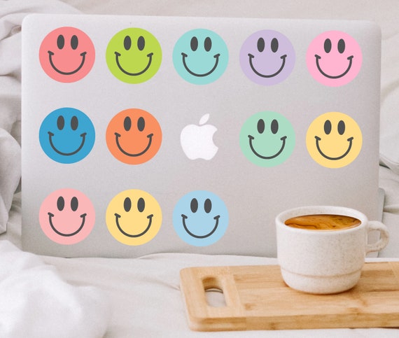Smiley Face Sticker Smile Face Sticker Fun Happy Stickers | Etsy
