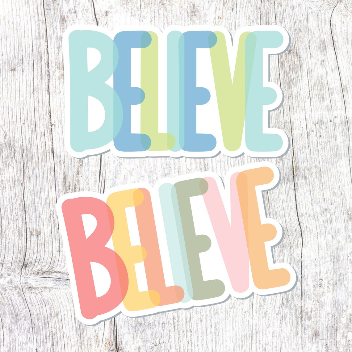Believe Sticker Inspirational Motivational Sticker - Etsy