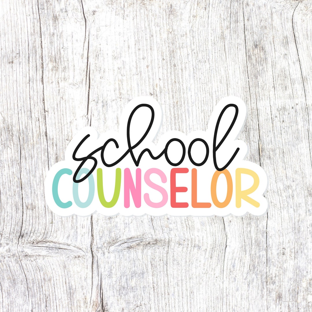 SCHOOL COUNSELOR STICKER Waterproof Laptop Water Bottle - Etsy