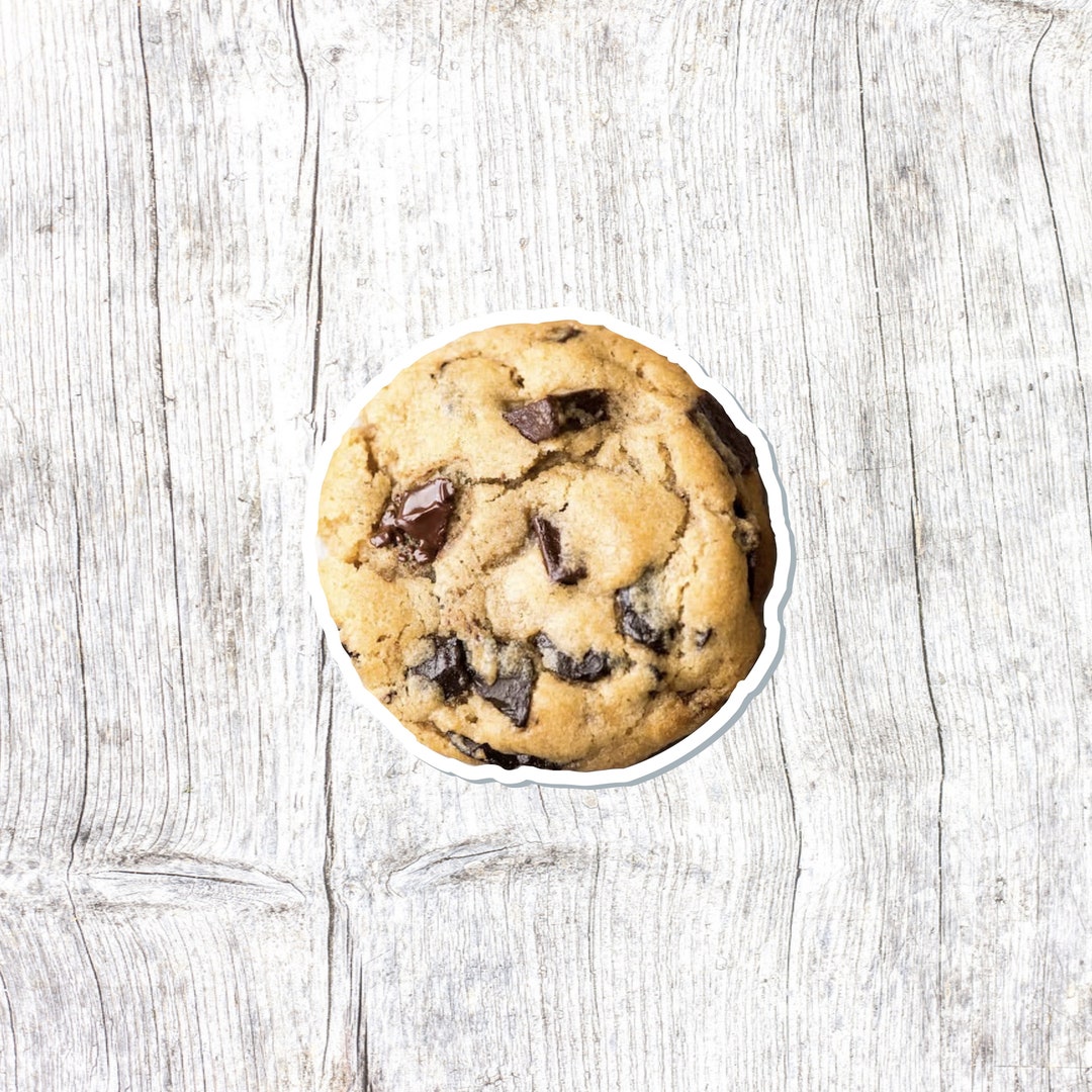 Chocolate Chip Cookie Sticker Food Sticker - Etsy