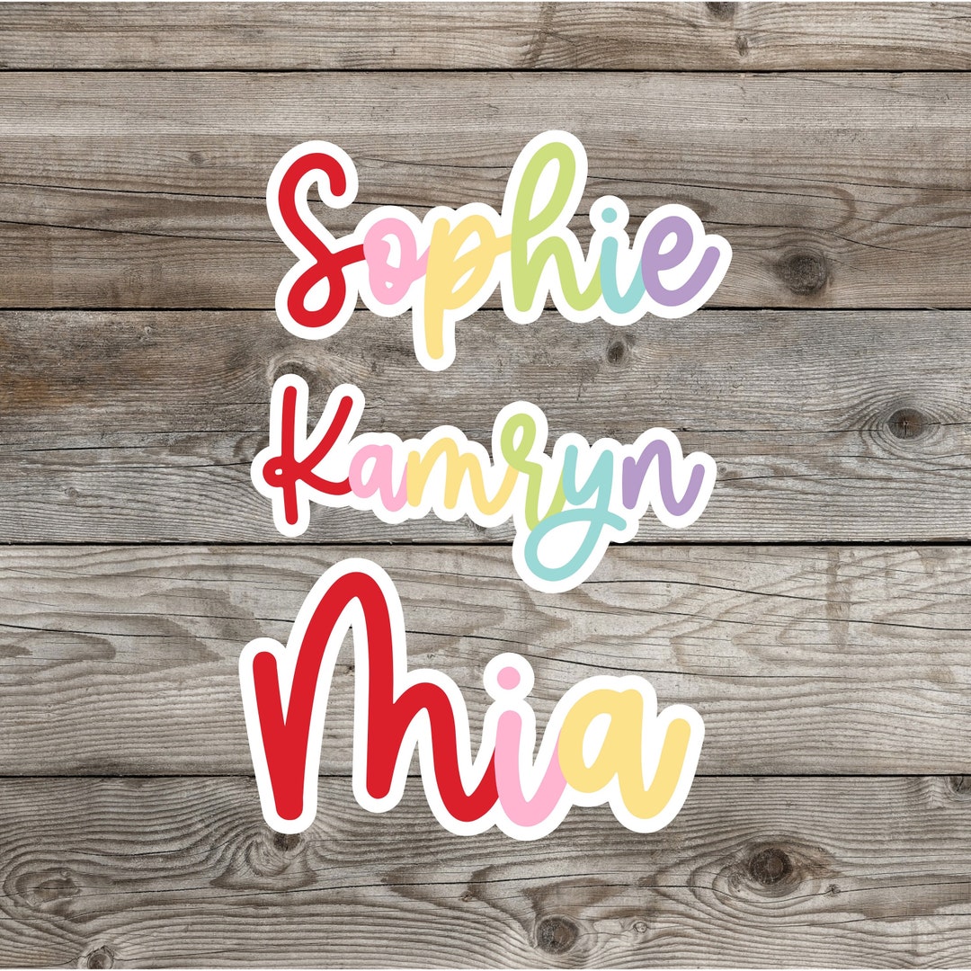 Personalized Name Sticker | Kids Water Bottle Stickers | Custom ...