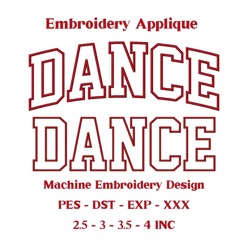 Dance Applique - Etsy