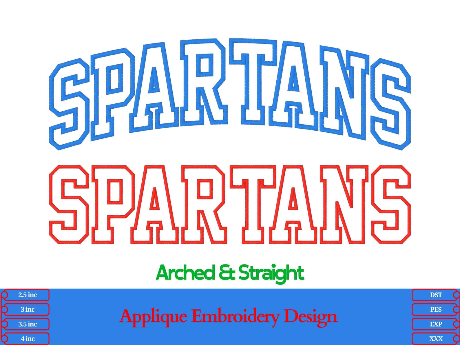 Spartans Applique Embroidery Design: Sports Team Machine File (digital File) - Etsy