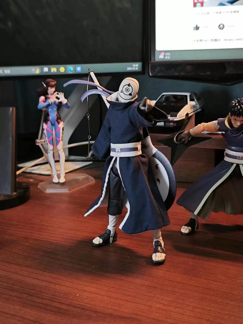 1/12 Scale SHF Uchiha Obito Custom Outfit Robe Pants Bandage for Naruto ...