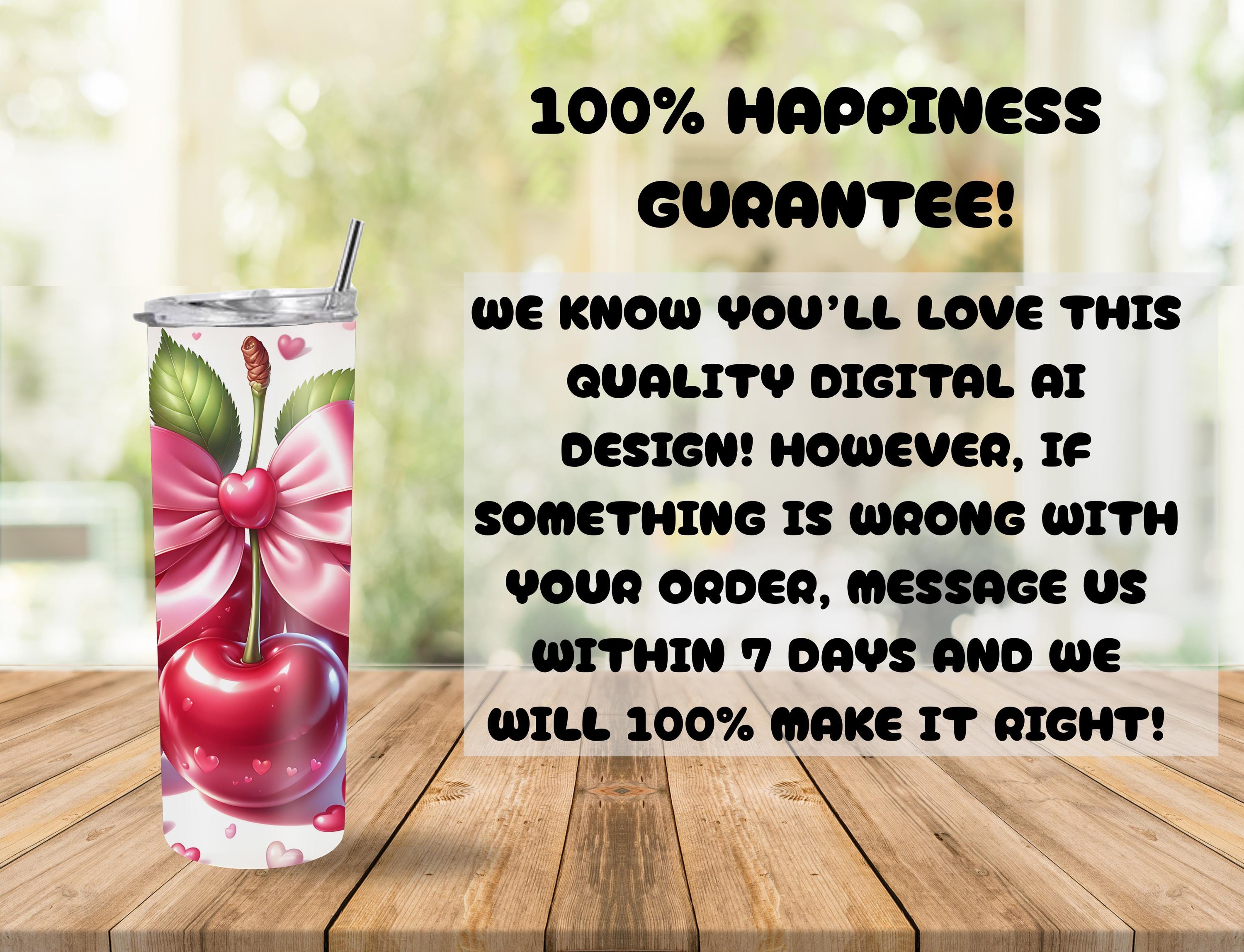 Cherry Hearts Tumbler Wrap: 20oz Skinny Sublimation, Coquette ...