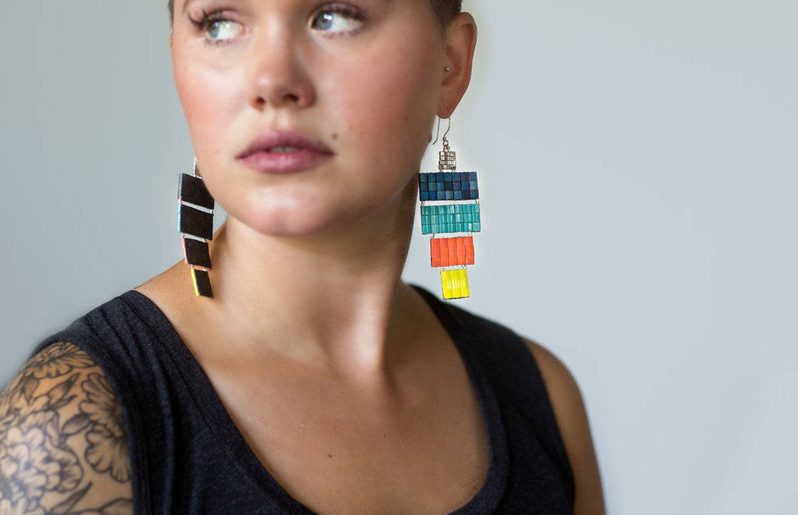 BUILDING BLOCK EARRINGS - Etsy