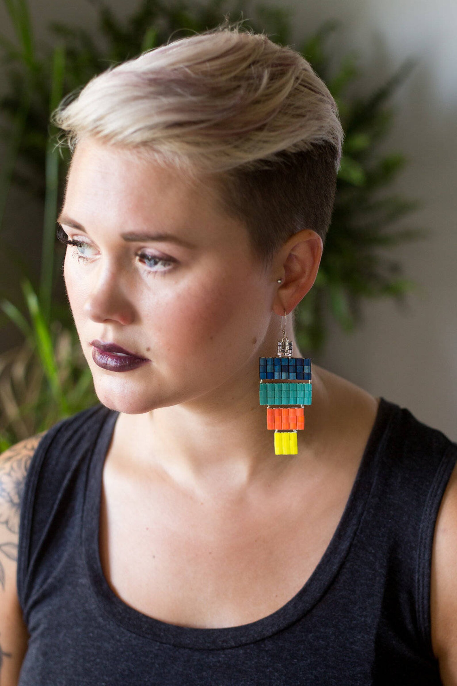 BUILDING BLOCK EARRINGS - Etsy