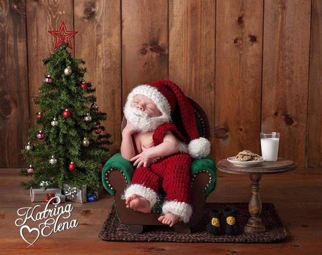 Newborn Santa Set Photo Prop/ Newborn Christmas Photo Prop/christmas ...