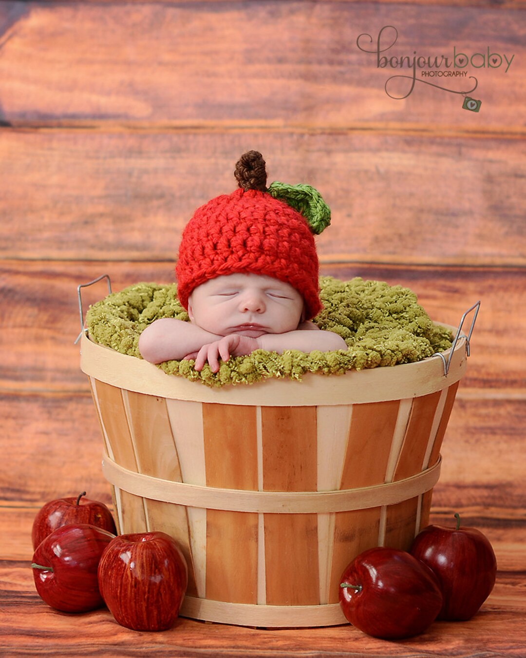 Newborn Apple Hat - Etsy