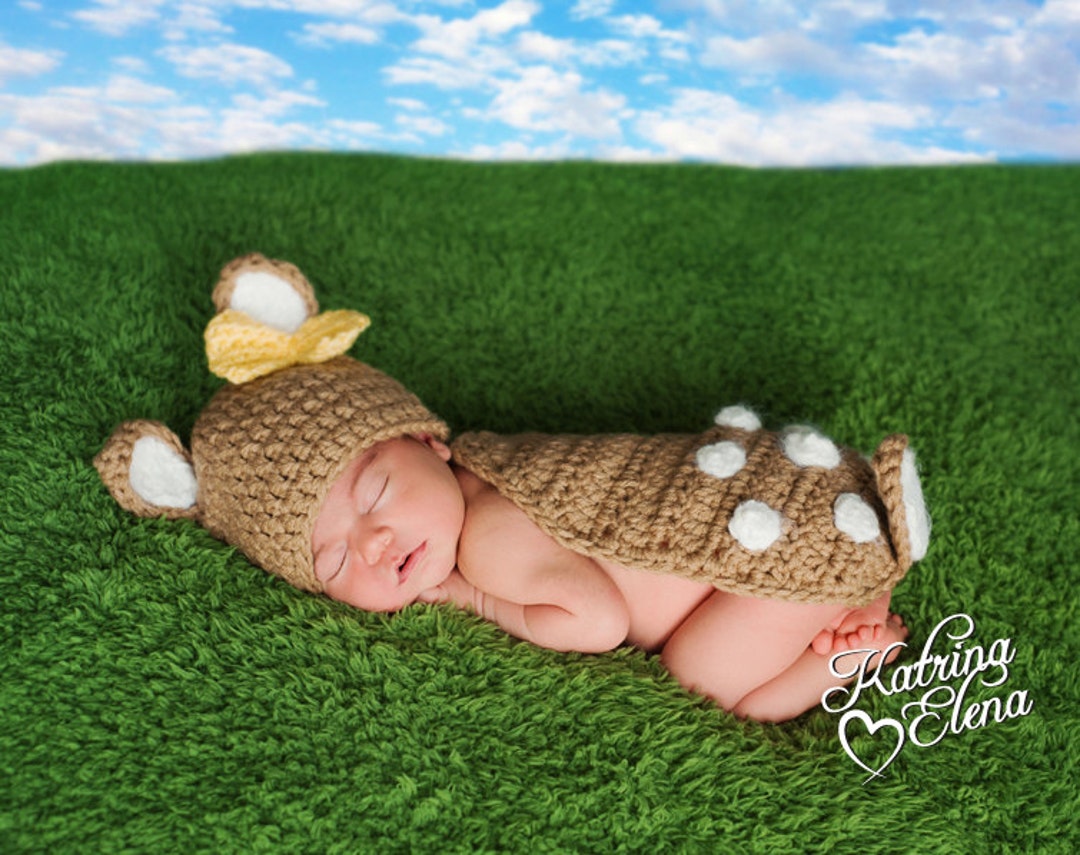 Baby Deer Outfit, Fawn Outfit, Gender Neutral Prop, Baby Shower Gift ...