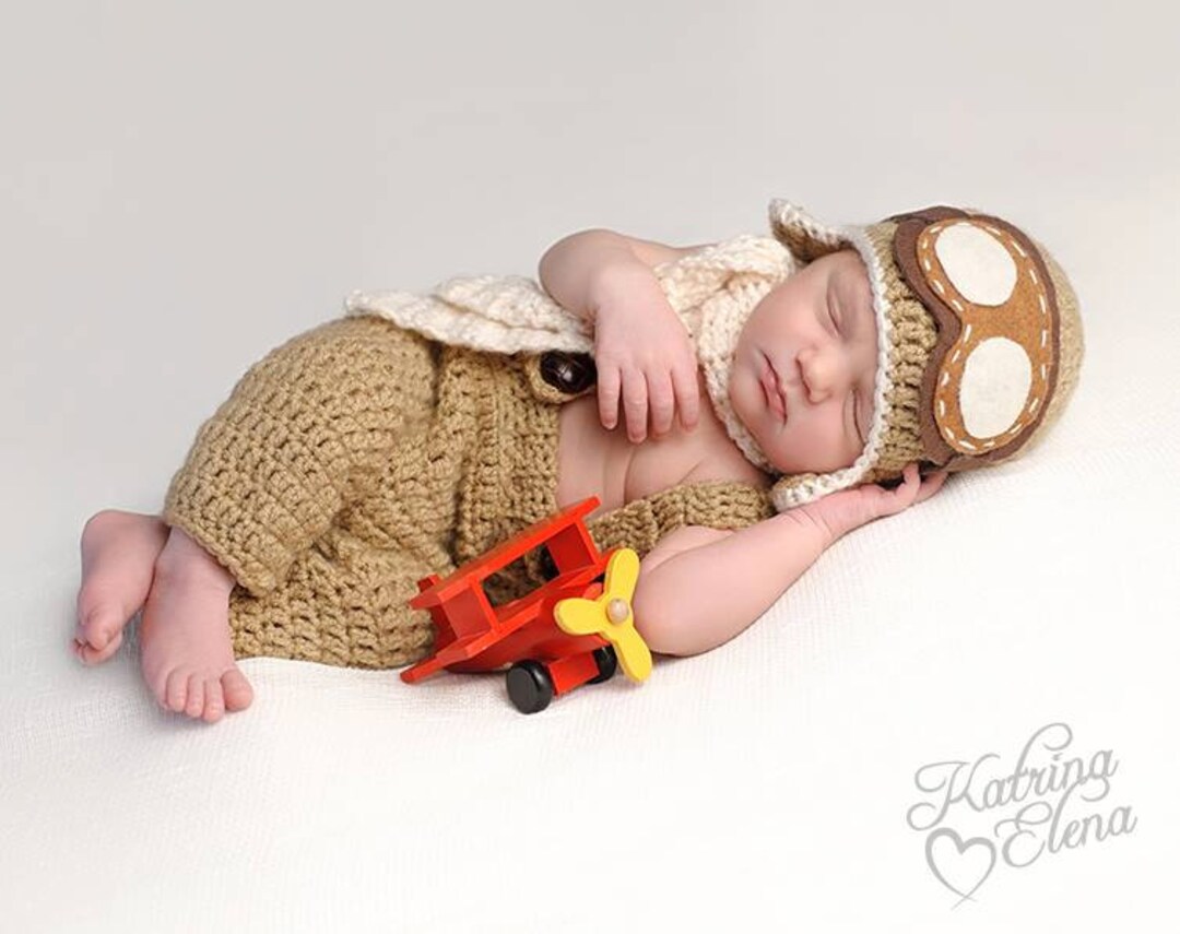 Newborn Aviator Prop/pilot Photo Prop/ Airplane Newborn Prop/ Baby ...