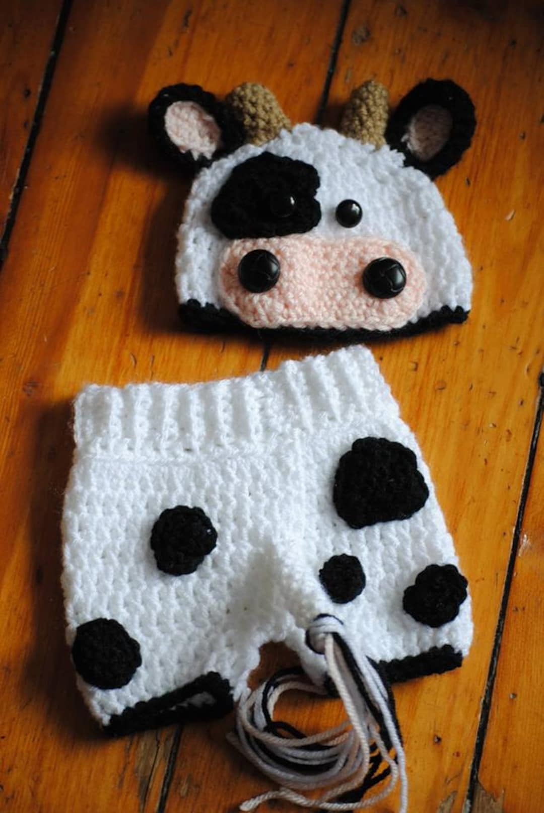 Baby Cow Prop/ Newborn Cow Prop/ Baby Cow Prop/ Baby Bull Hat/ Baby Boy ...