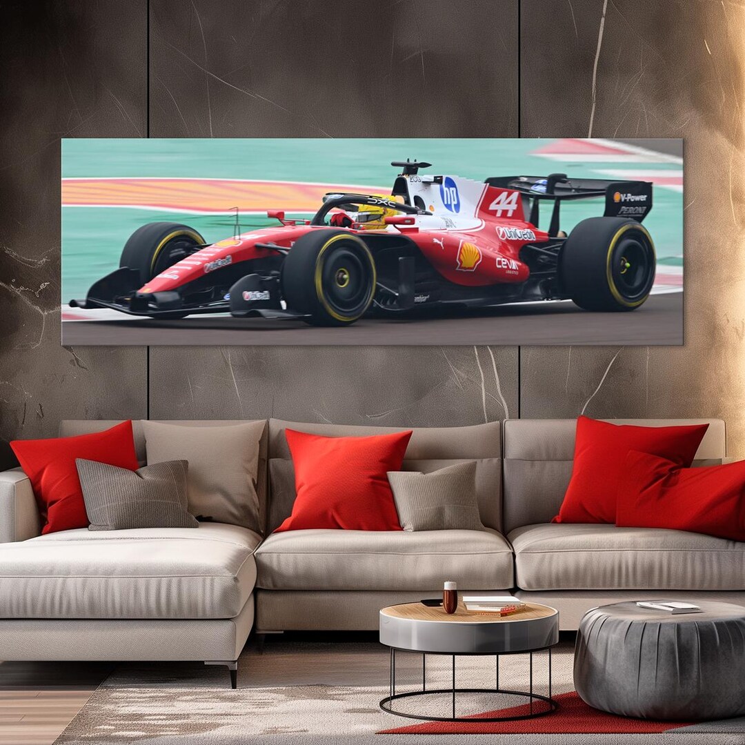 Formula One 2026 Race Car Canvas Wall Art F1 Sports Print Man Cave ...