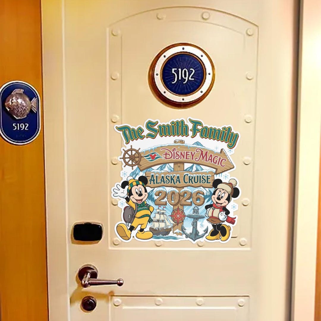 Disney Directional Sign Mickey & Friends Alaska Cruise Magnet, Disney ...