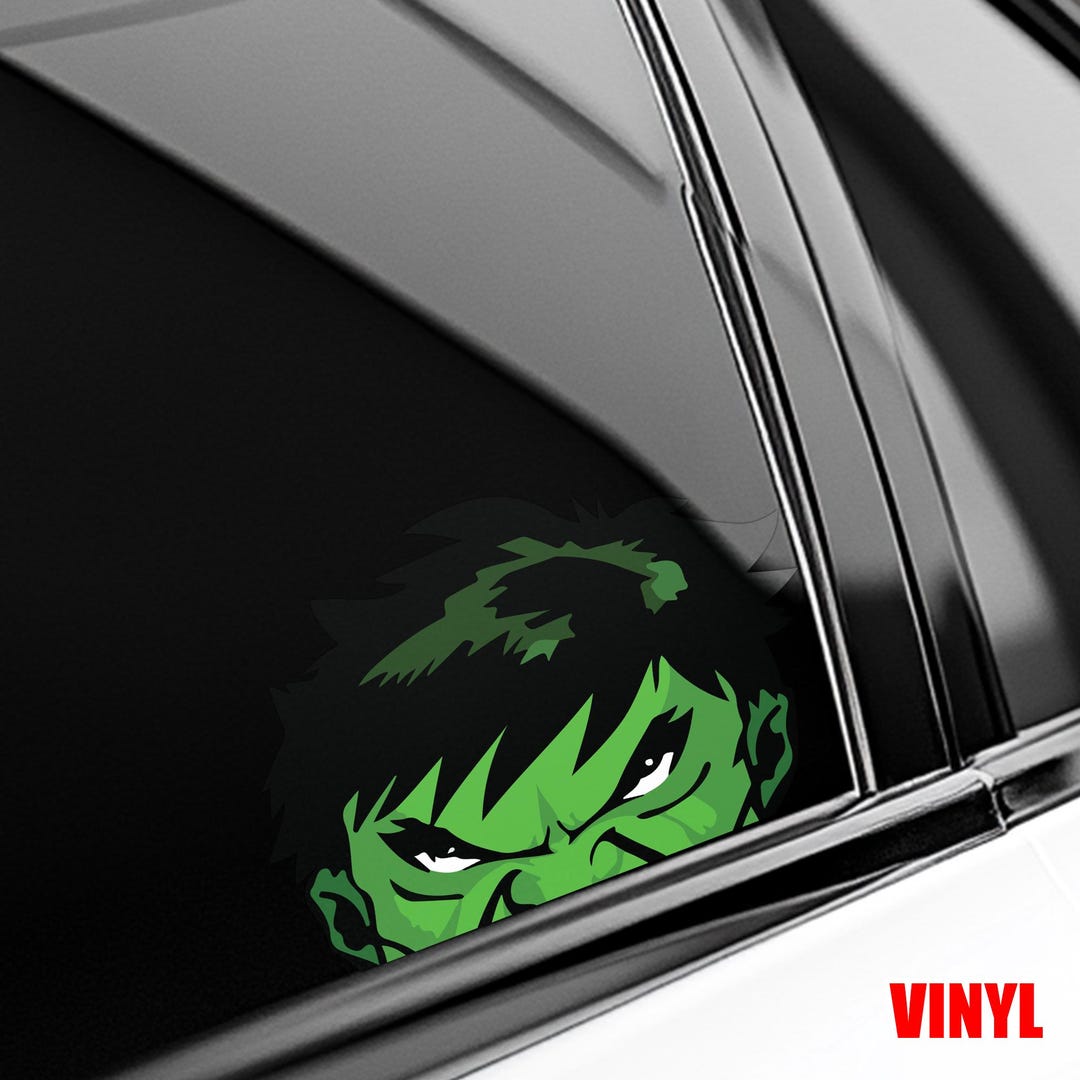 Hulk Peeker Peeking Car Window Sticker – Waterproof Vinyl Decal ...