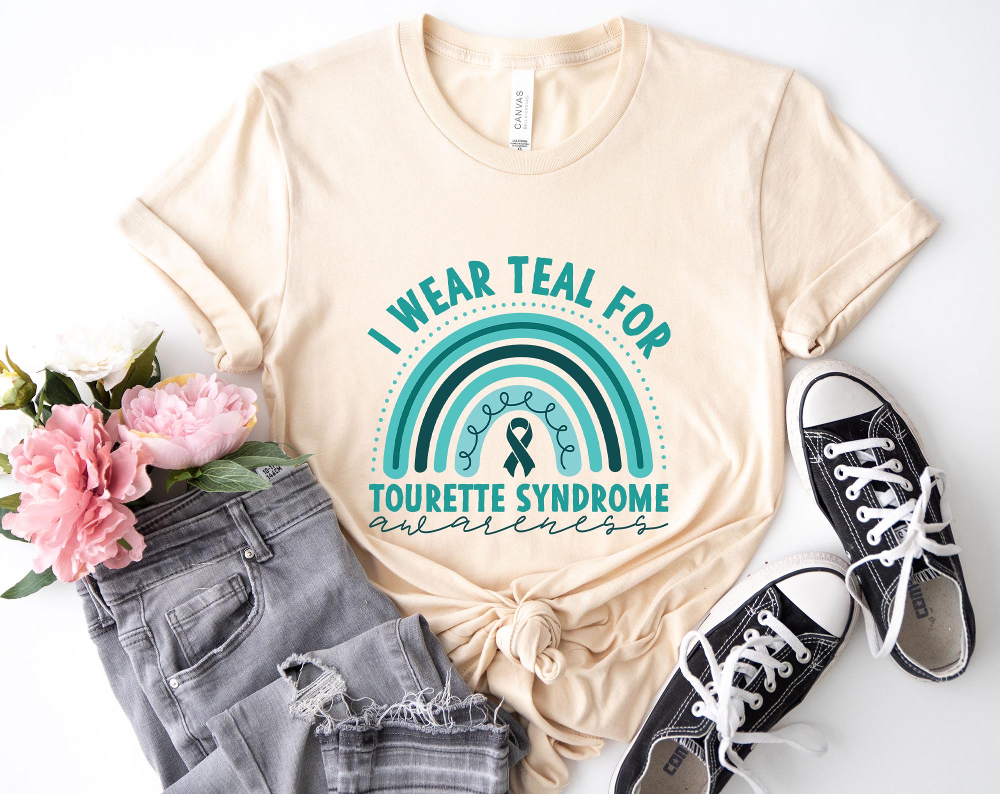 I Wear Teal for Tourette's Syndrome Awareness PNG, in May We Wear Teal ...