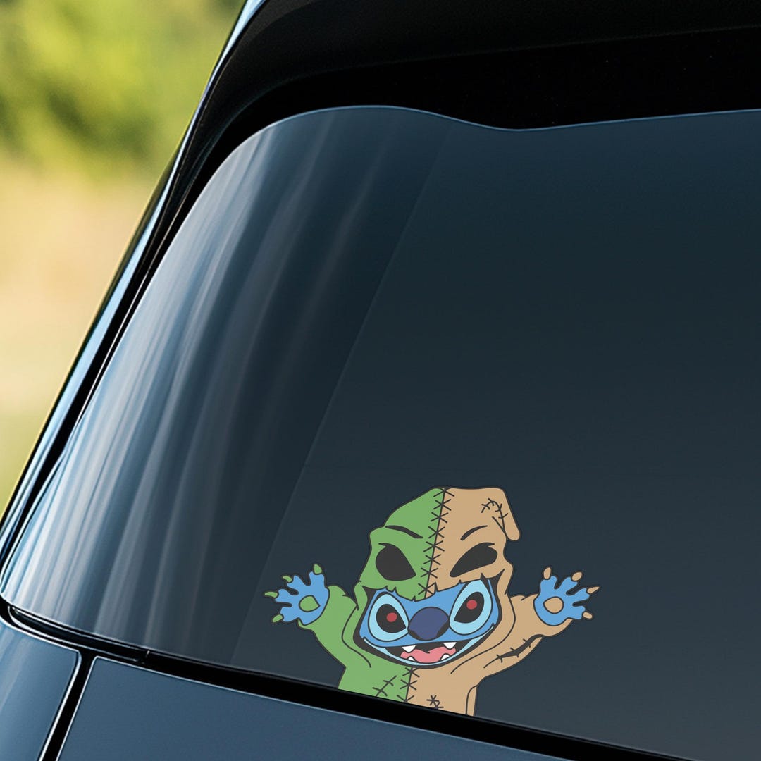 Disney Oogie Boogie Stitch and Scrump Peeker Sticker – Halloween ...