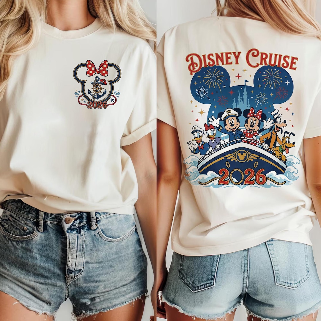 Disney Cruise Shirt With Minnie, Personalized Family Cruise Tee, Front ...