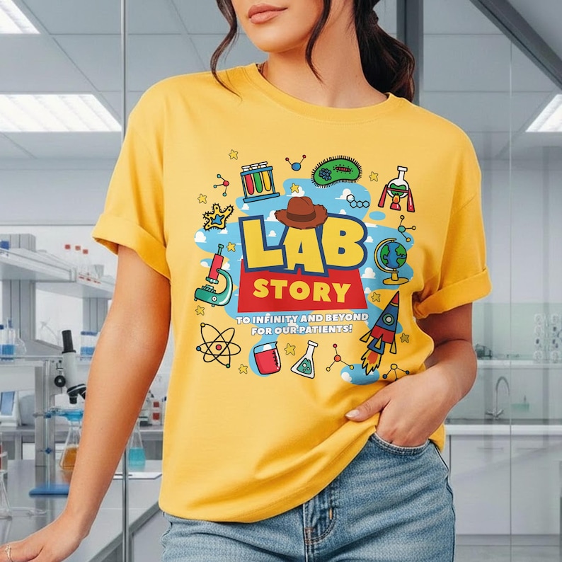 Lab Week 2026 Toy Story Shirt, Lab Story Science Team Tee, Funny Lab ...