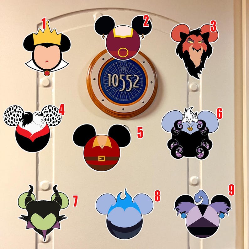 Personalized Disney Villains Cruise Magnet/maleficent Evil Queen ...