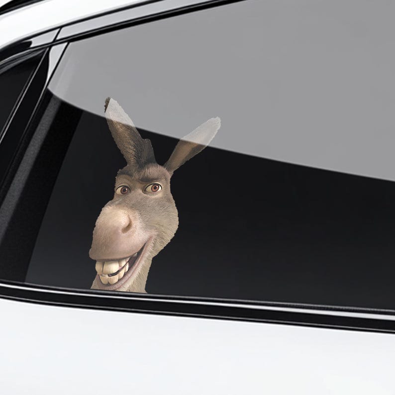 Shrek Donkey Princess Fiona Lord Farquaad Peekapoo Peeker Peeking Car ...
