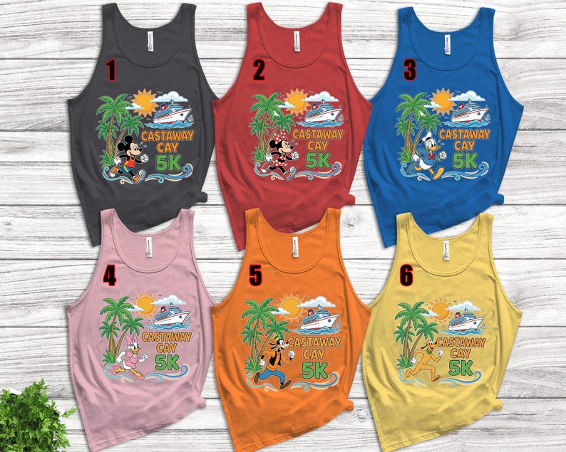 Rundisney Castaway Cay 5k Shirt, Mickey Minnie Disney Cruise Line ...