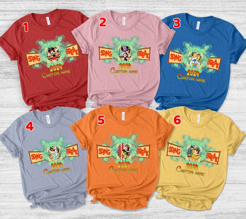 90s Mickey and Friends Disney Spring Break 2026 Shirt, Personalized ...