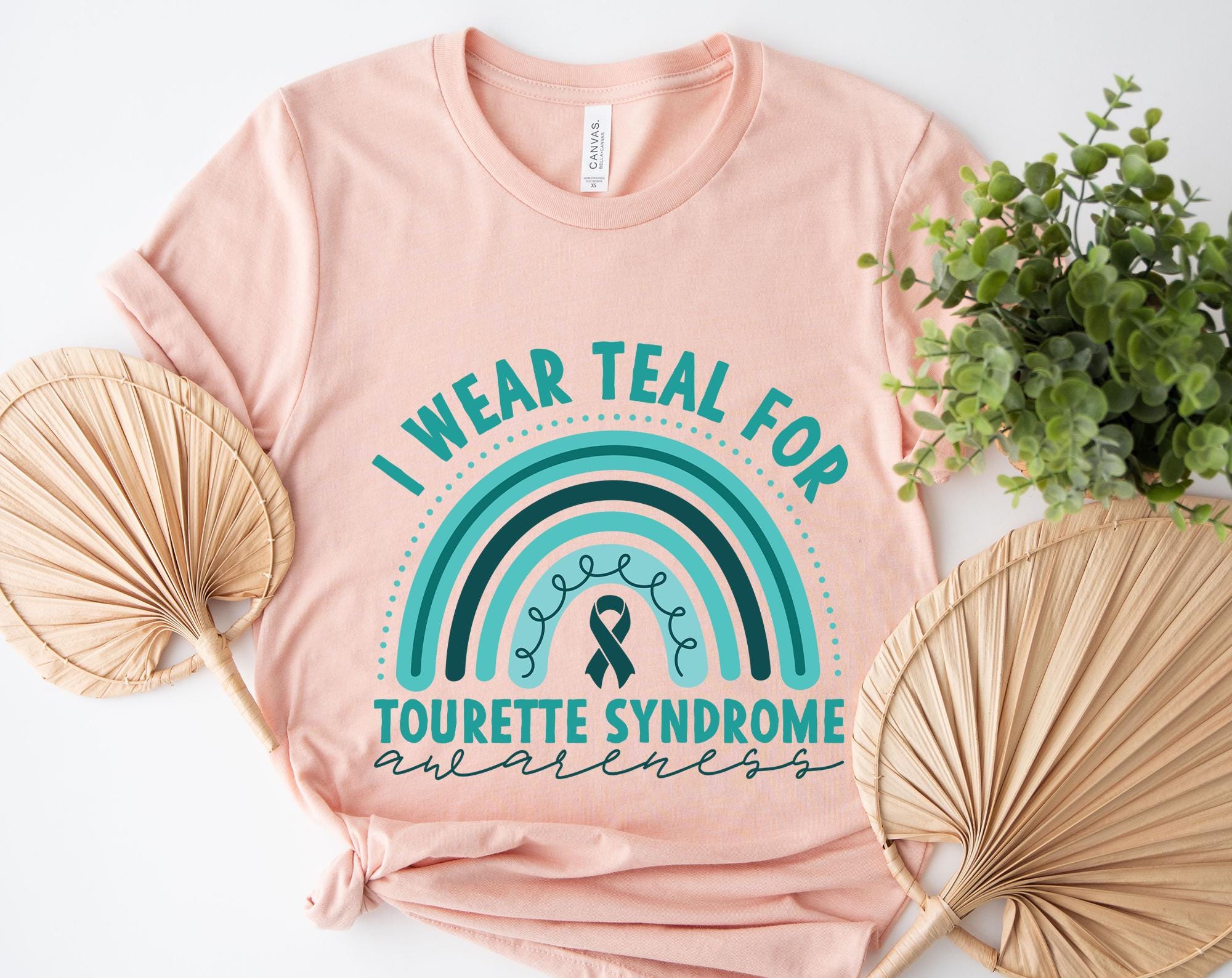 I Wear Teal for Tourette's Syndrome Awareness PNG, in May We Wear Teal ...
