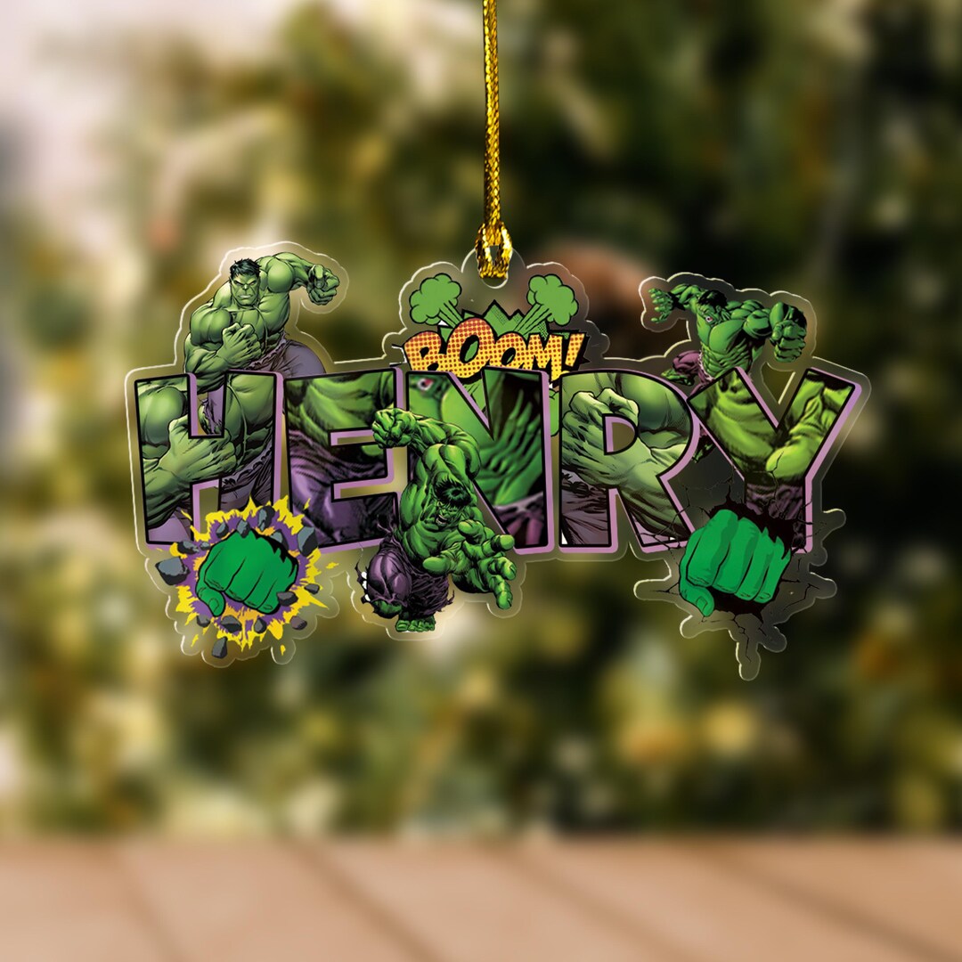 Custom Name Hulk Ornament/hulk Customized Ornament/ornament ...