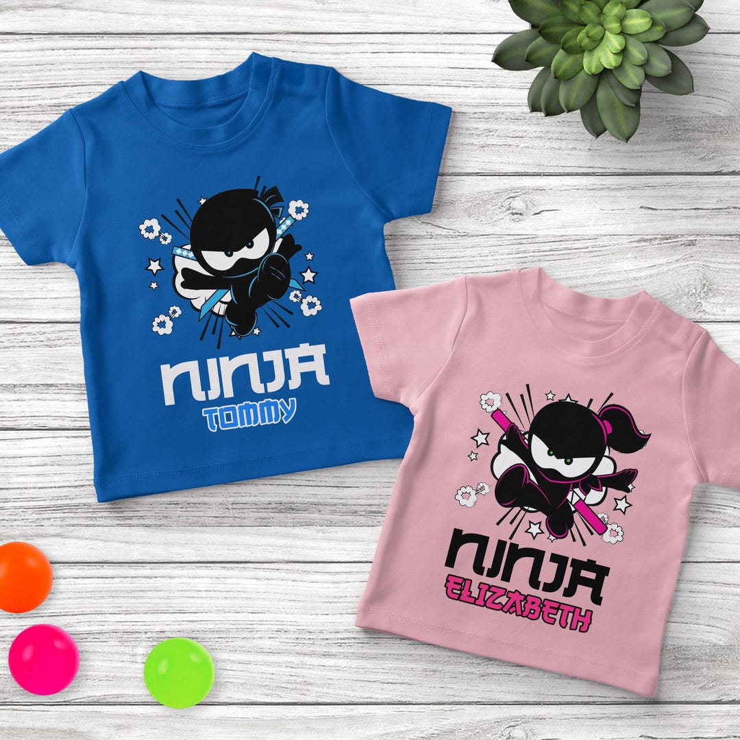 Ninja Kidz Birthday Shirt/ninja Family Birthday Shirts/personalized ...