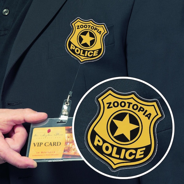 Zootopia Police Badge - Etsy